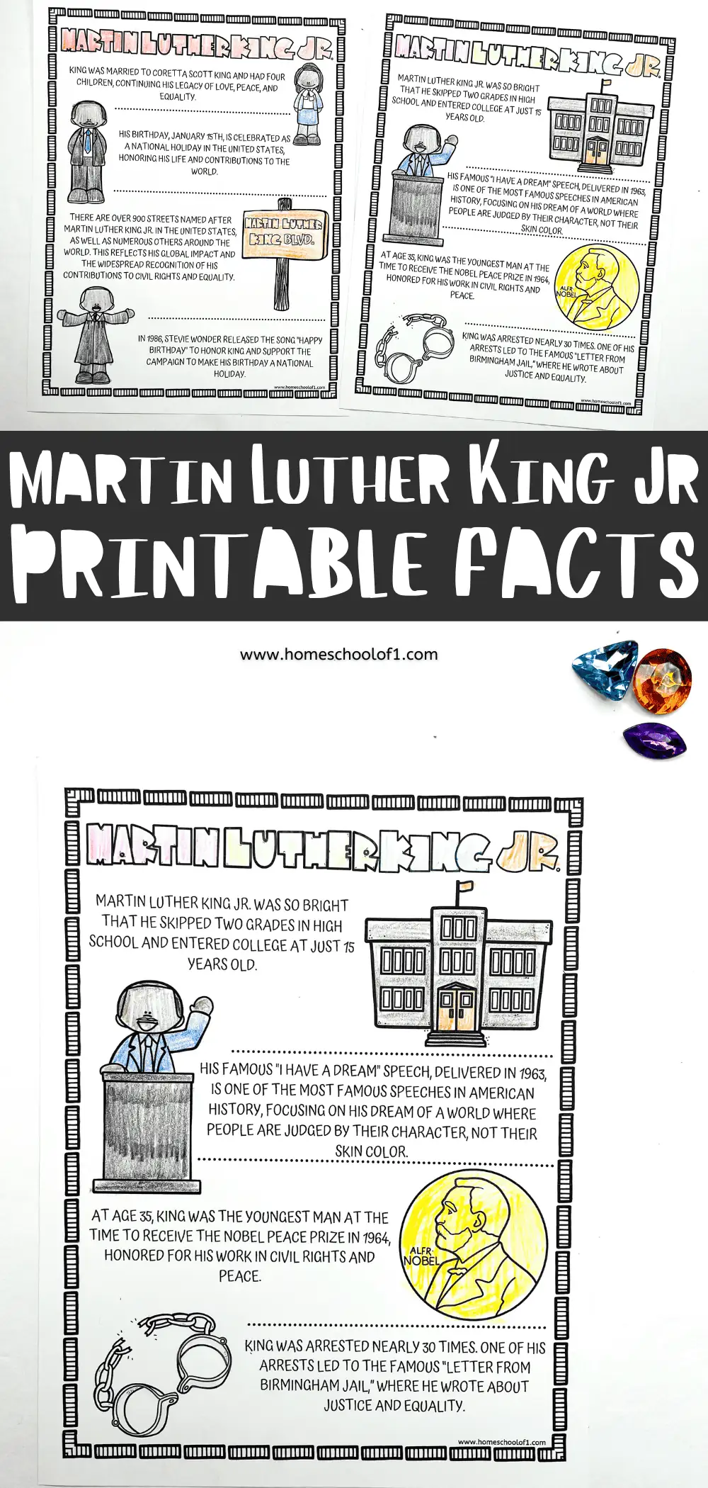 Free Printable Martin Luther King Jr. Facts for Kids
