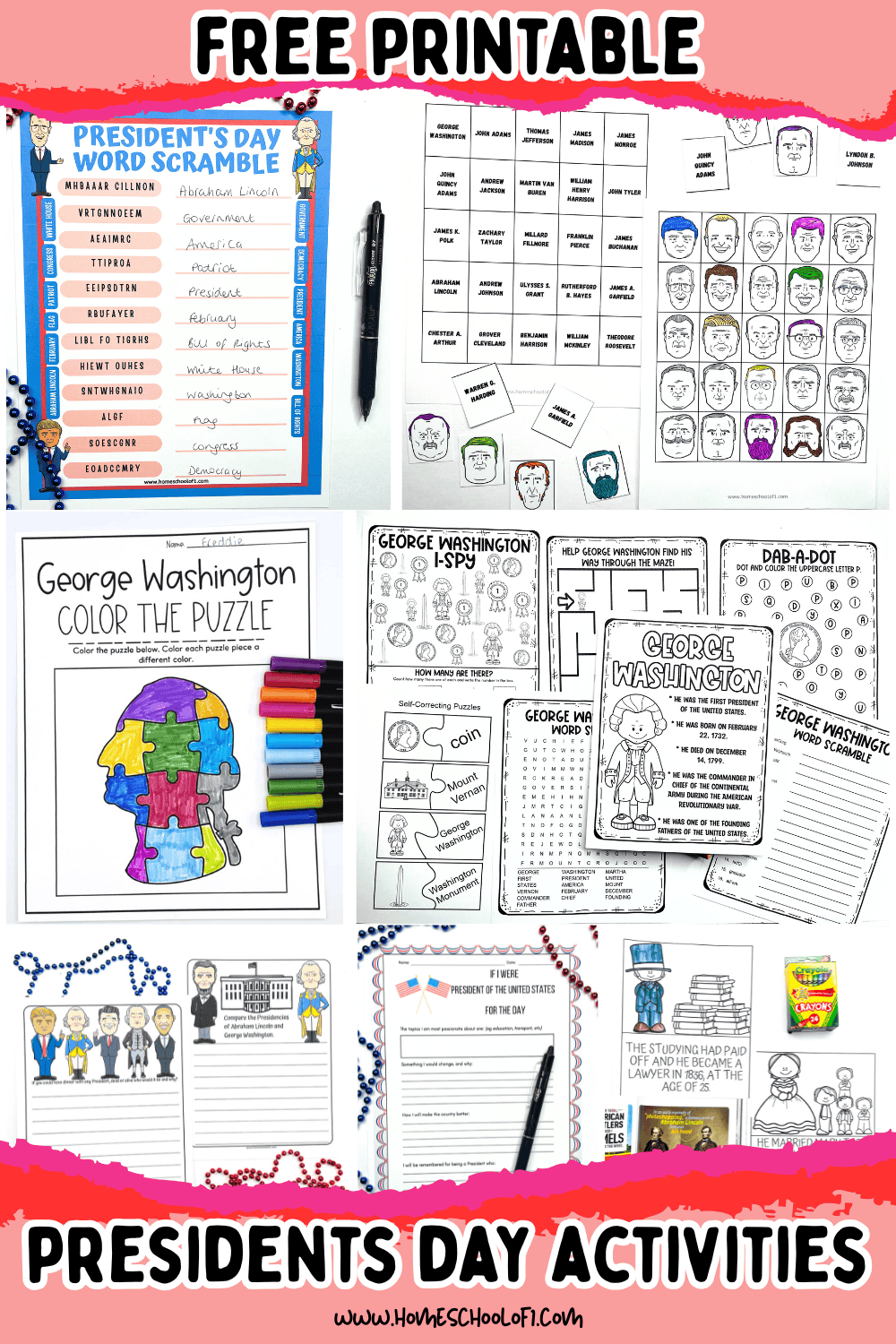 25 Presidents Day Printables for Kids