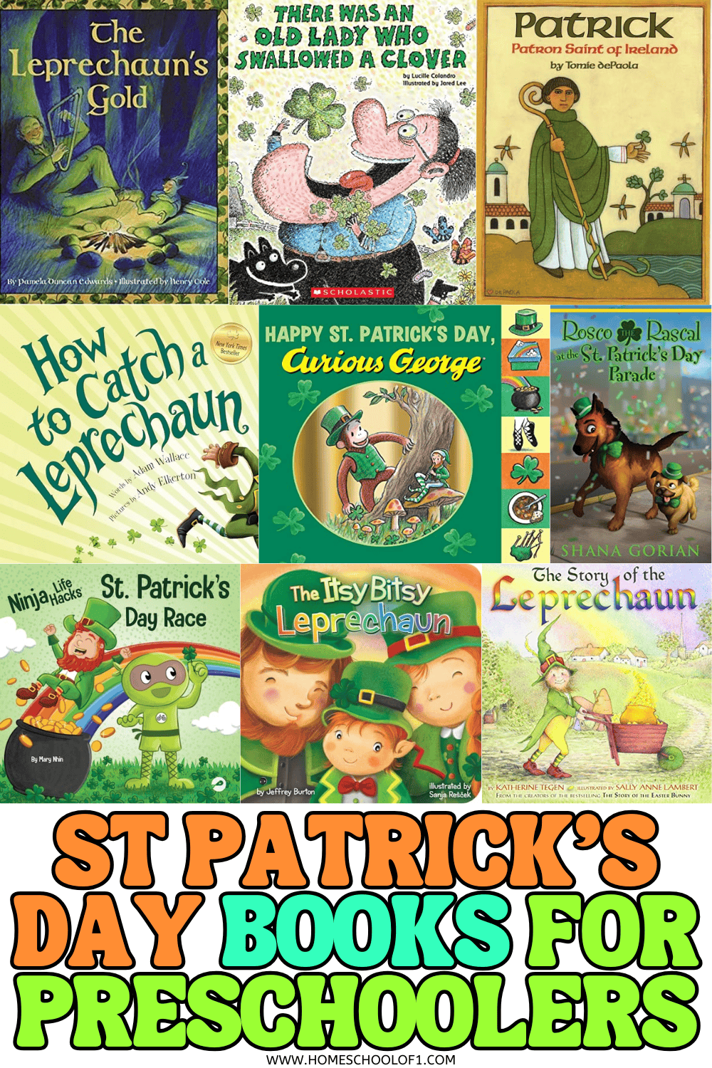 St Patrick’s Day Books for Preschoolers (Ages 3–5)
