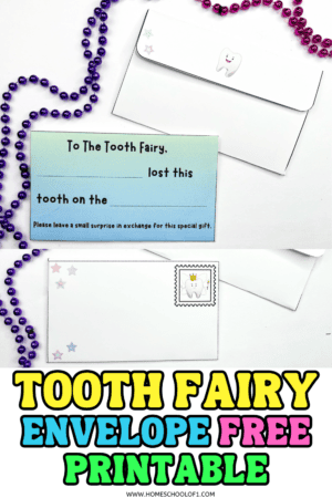Free Tooth Fairy Envelope Printable Template
