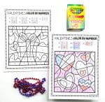 9 Free Valentine's Day Color by Number Worksheets