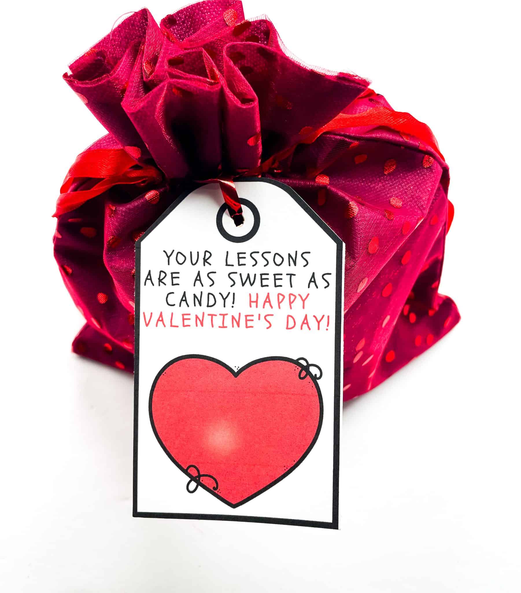 Free Printable Valentine Tags for Teachers