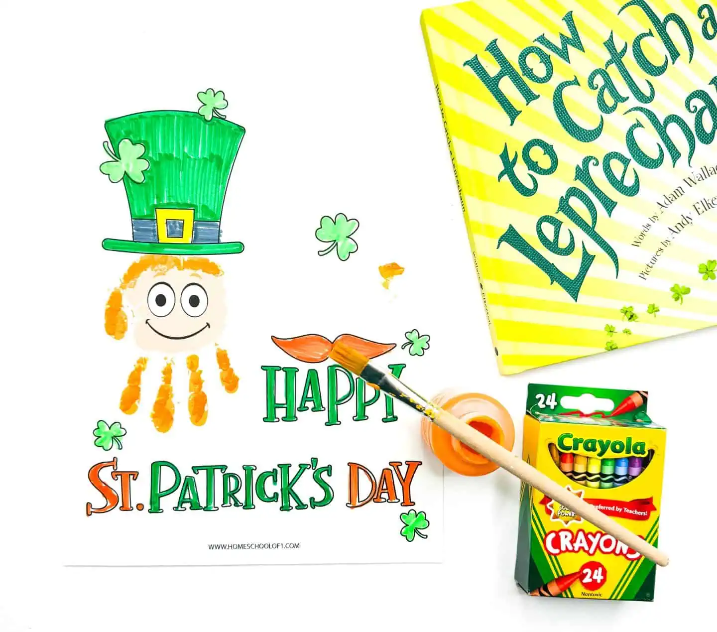 3 Free Leprechaun Handprint Art Templates