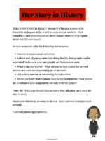 Free Women's History Month Printables