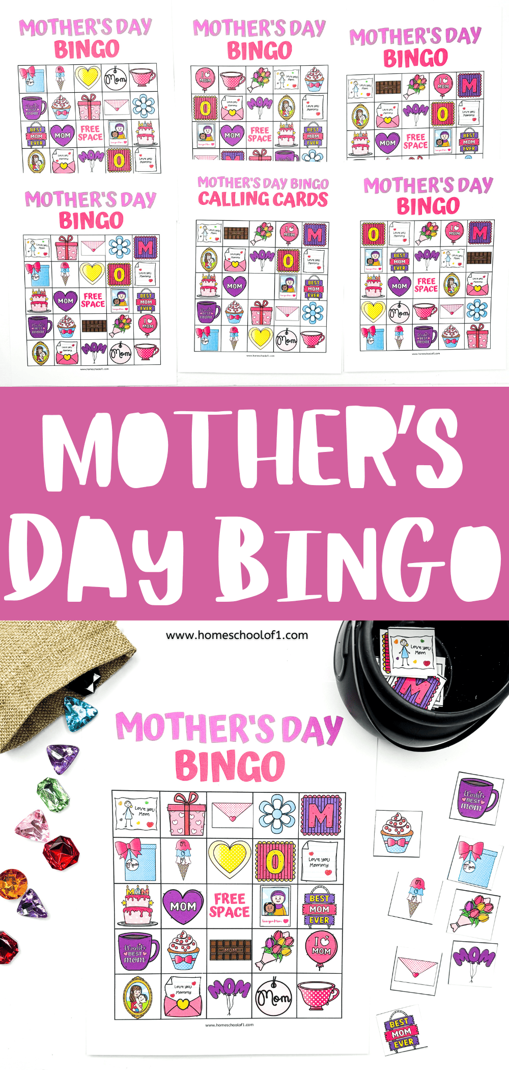 Free Printable Mother's Day Bingo Game for Kids