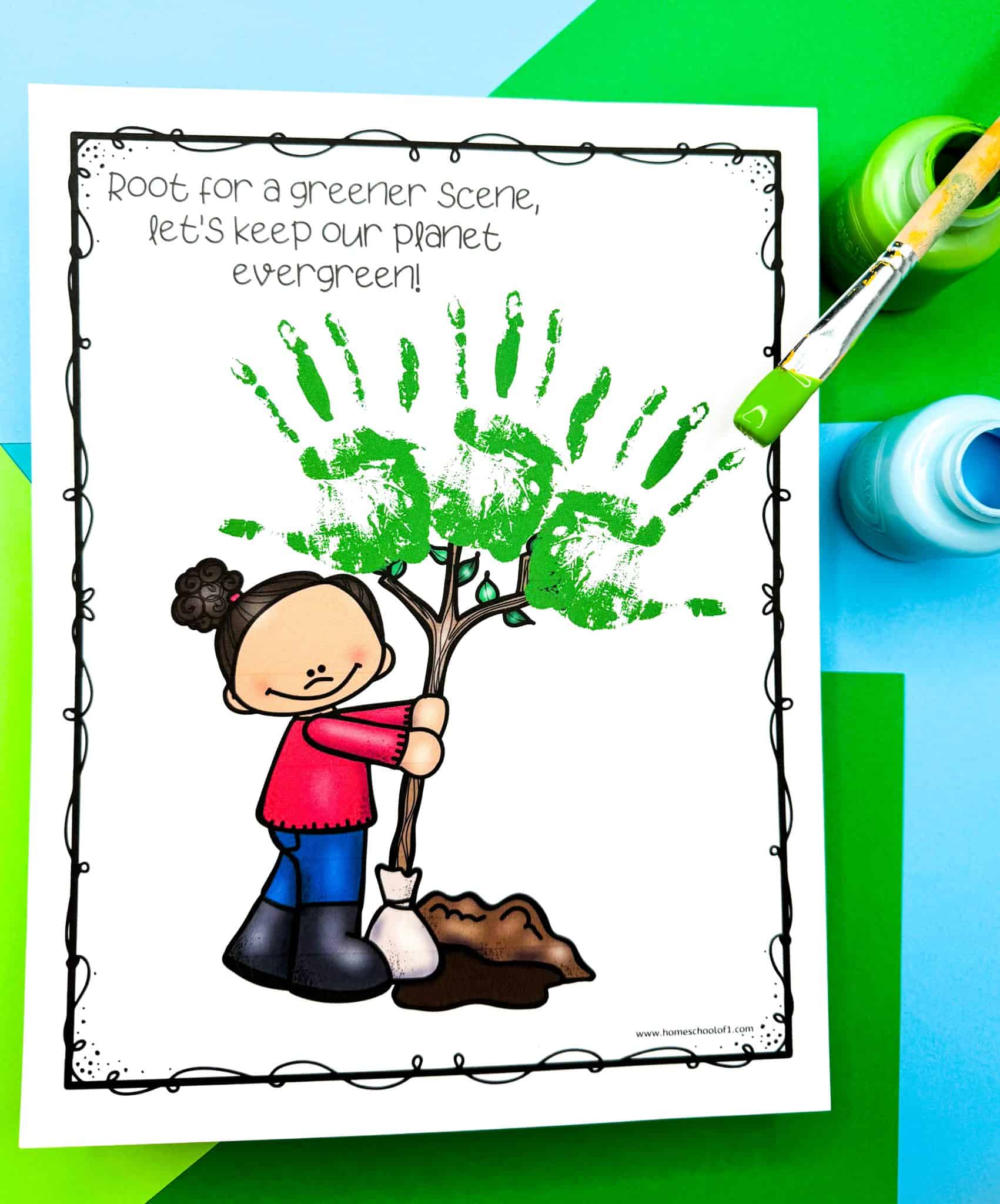 Earth Day Handprint Art for Kids