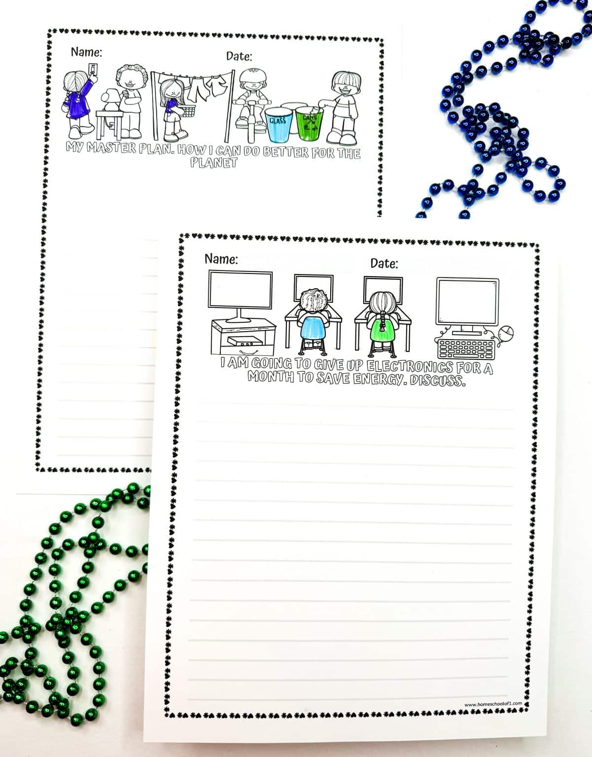 Free Earth Day Writing Prompts (10 Free Printables)