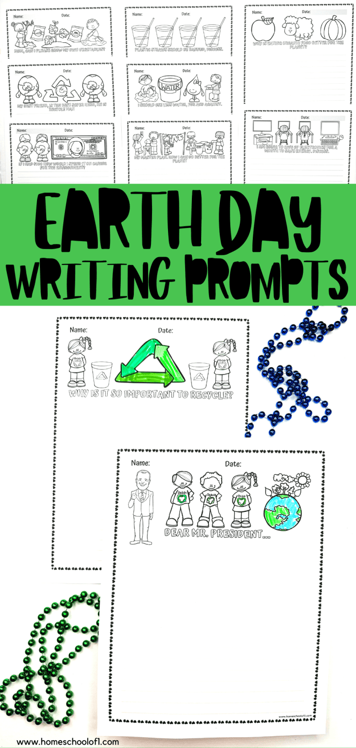 Free Earth Day Writing Prompts (10 Free Printables)