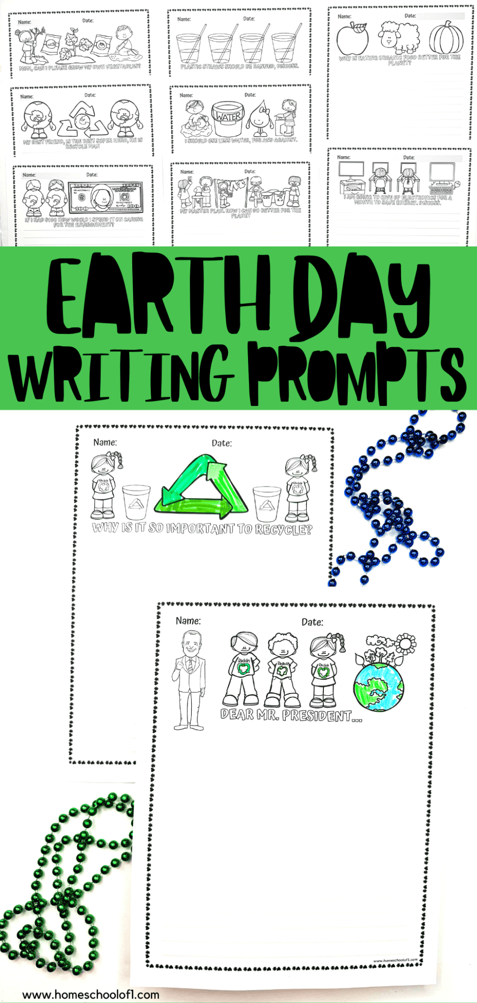 Free Earth Day Writing Prompts (10 Free Printables)