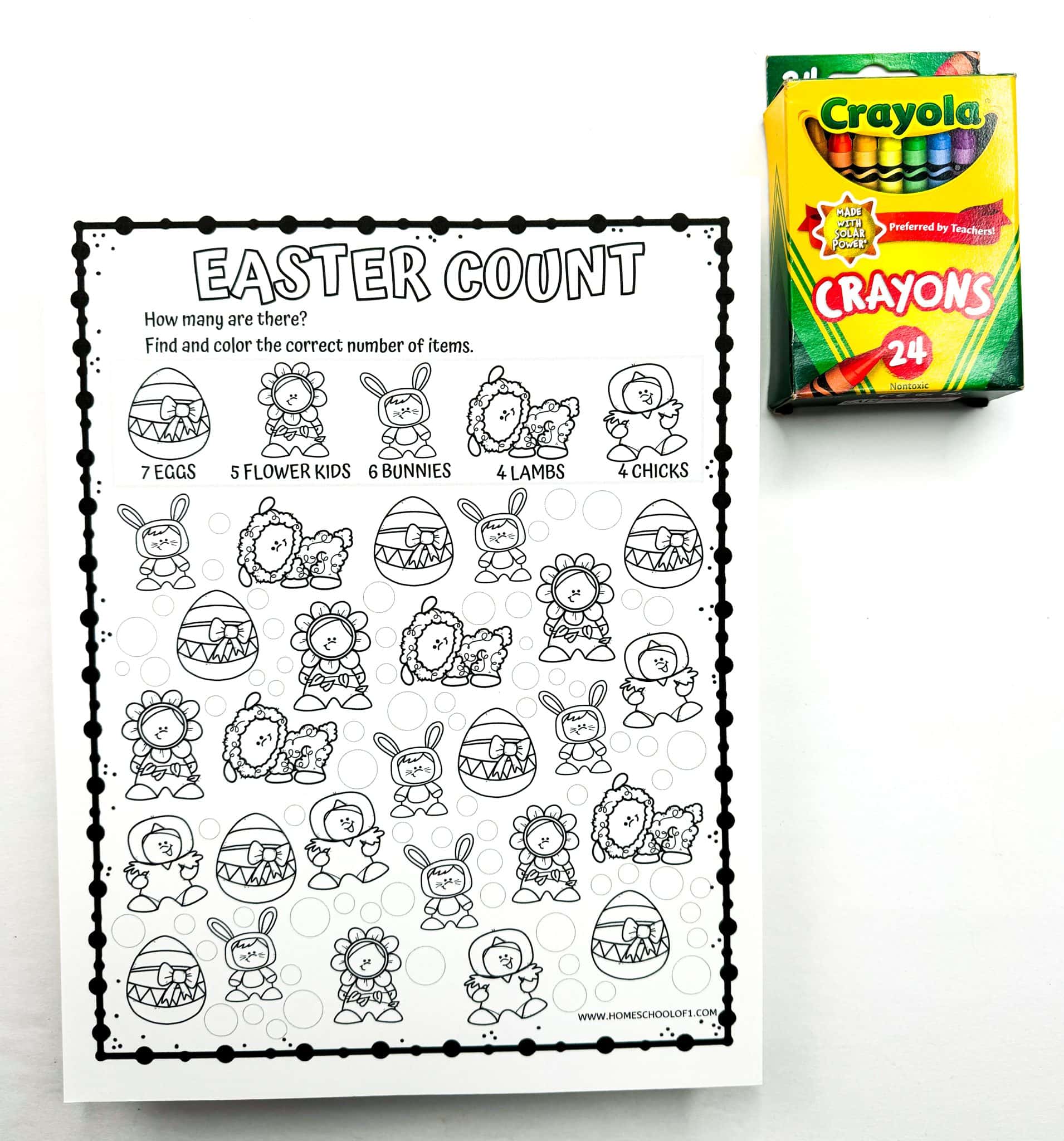 Free Printable Easter Math Worksheets For Kindergarten
