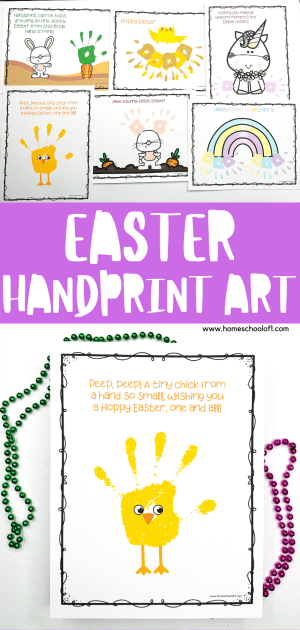 Easter Handprint Art (6 Free Printable Crafts)