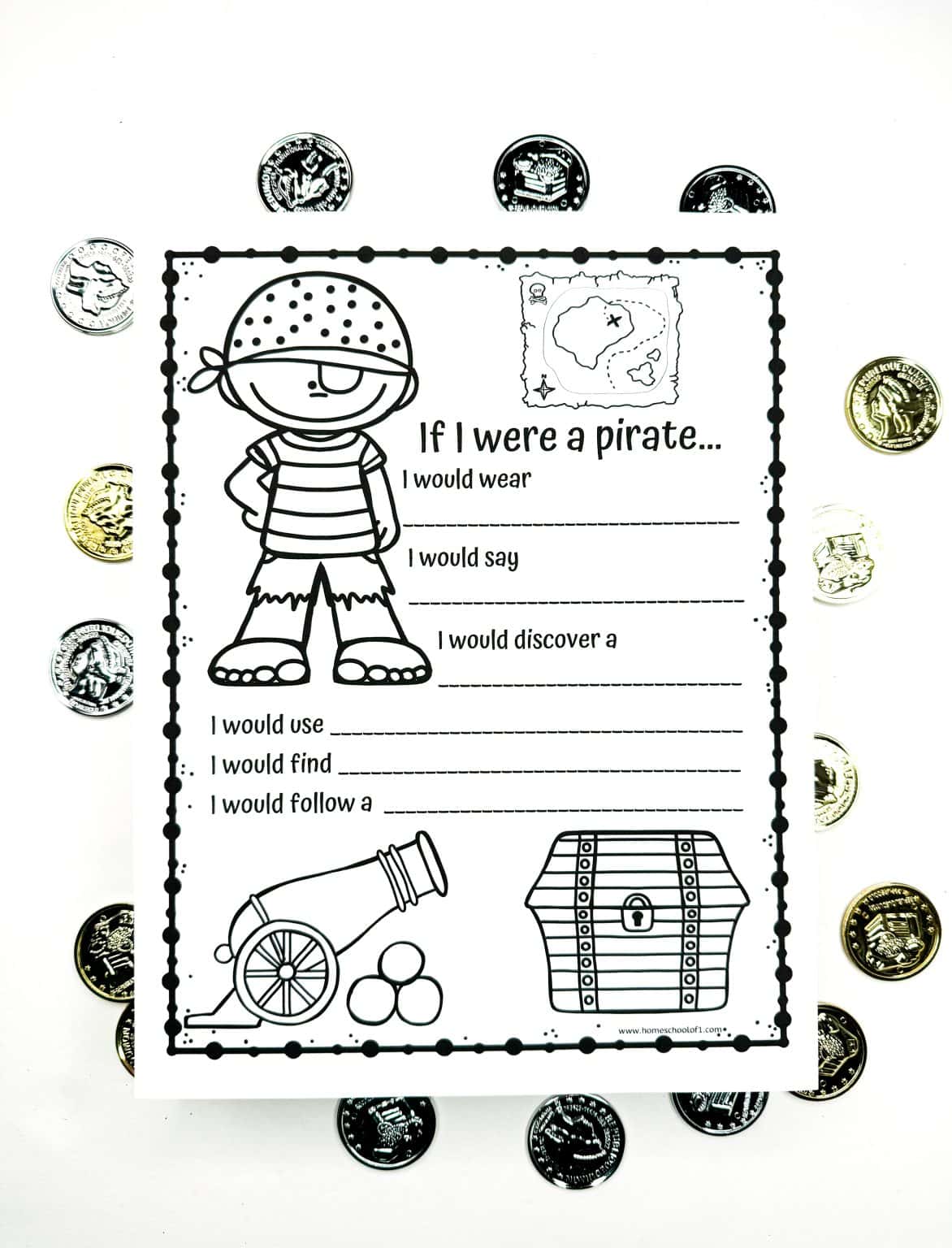 If I Were A Pirate Writing Template (Free Printable)