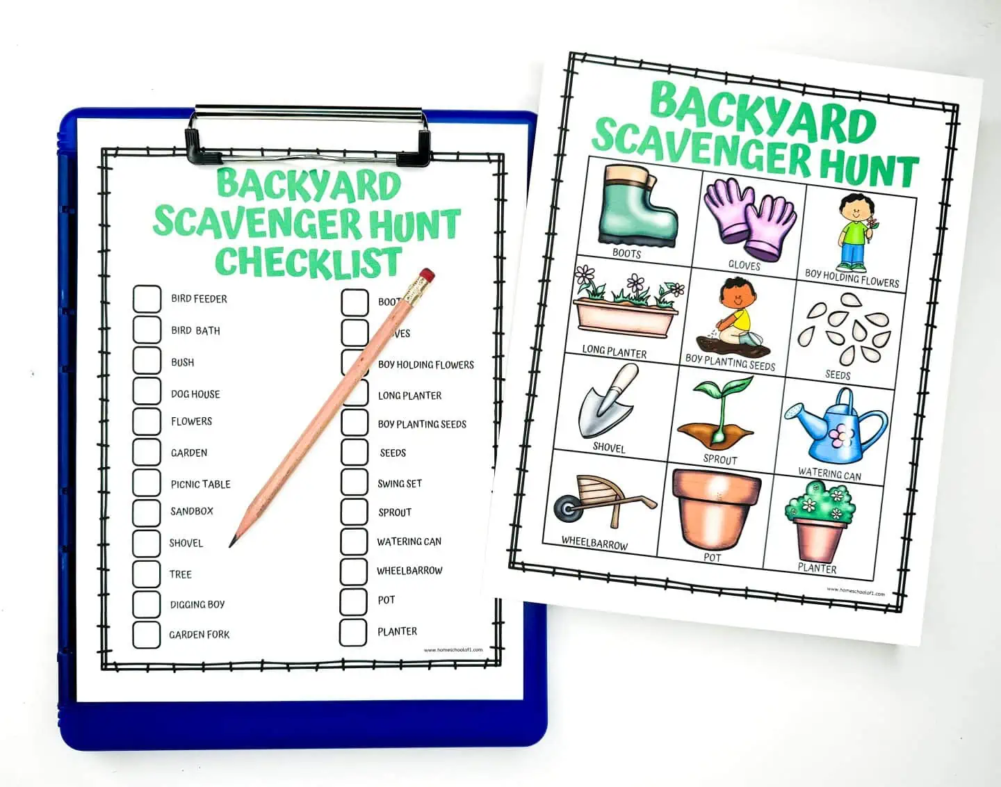 Free Backyard Scavenger Hunt Printable for Kids