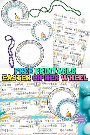 Easter Printable Cipher Wheel (6 Secret Messages to Decode)