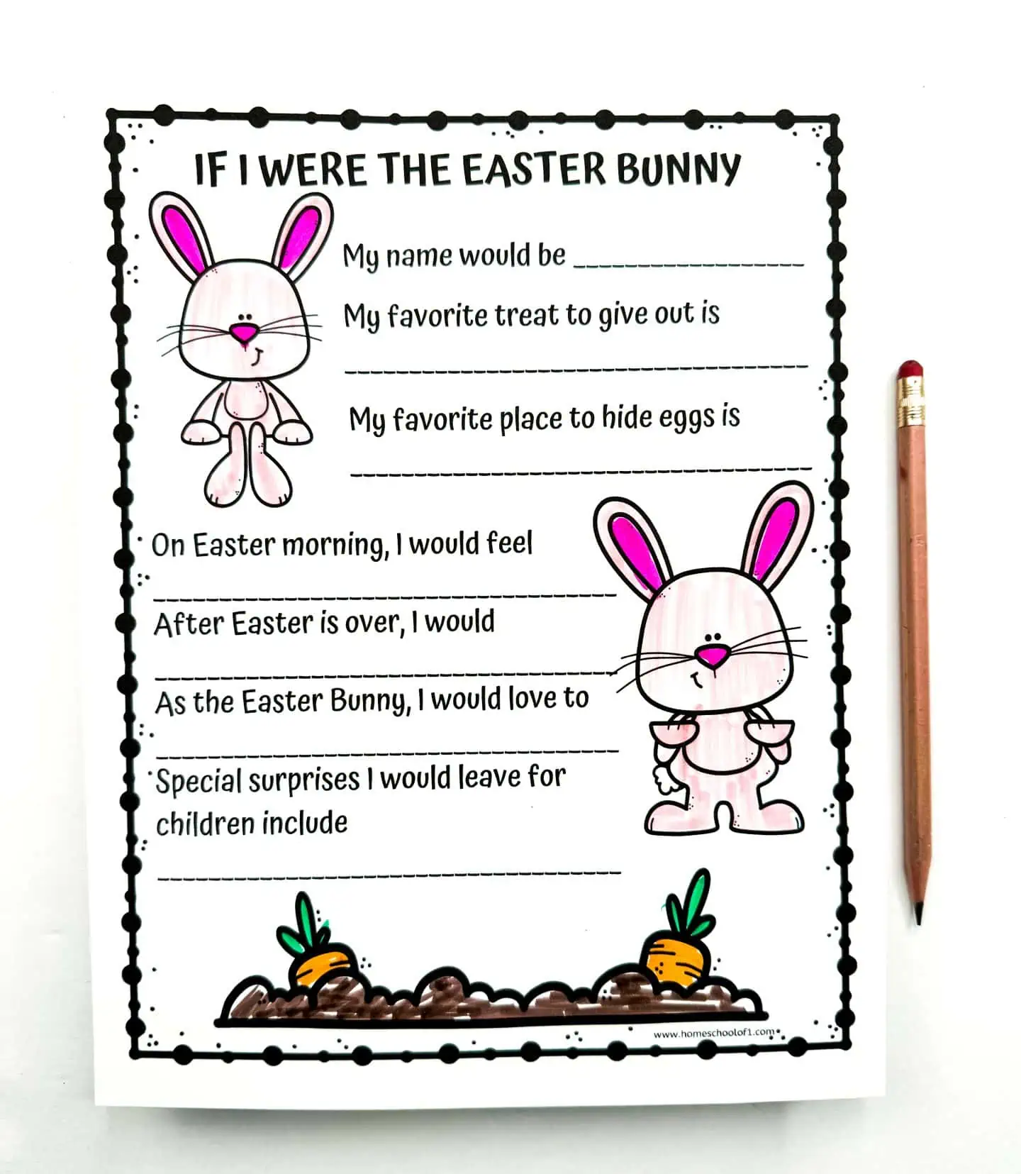 If I Were the Easter Bunny Writing Prompt for Kids