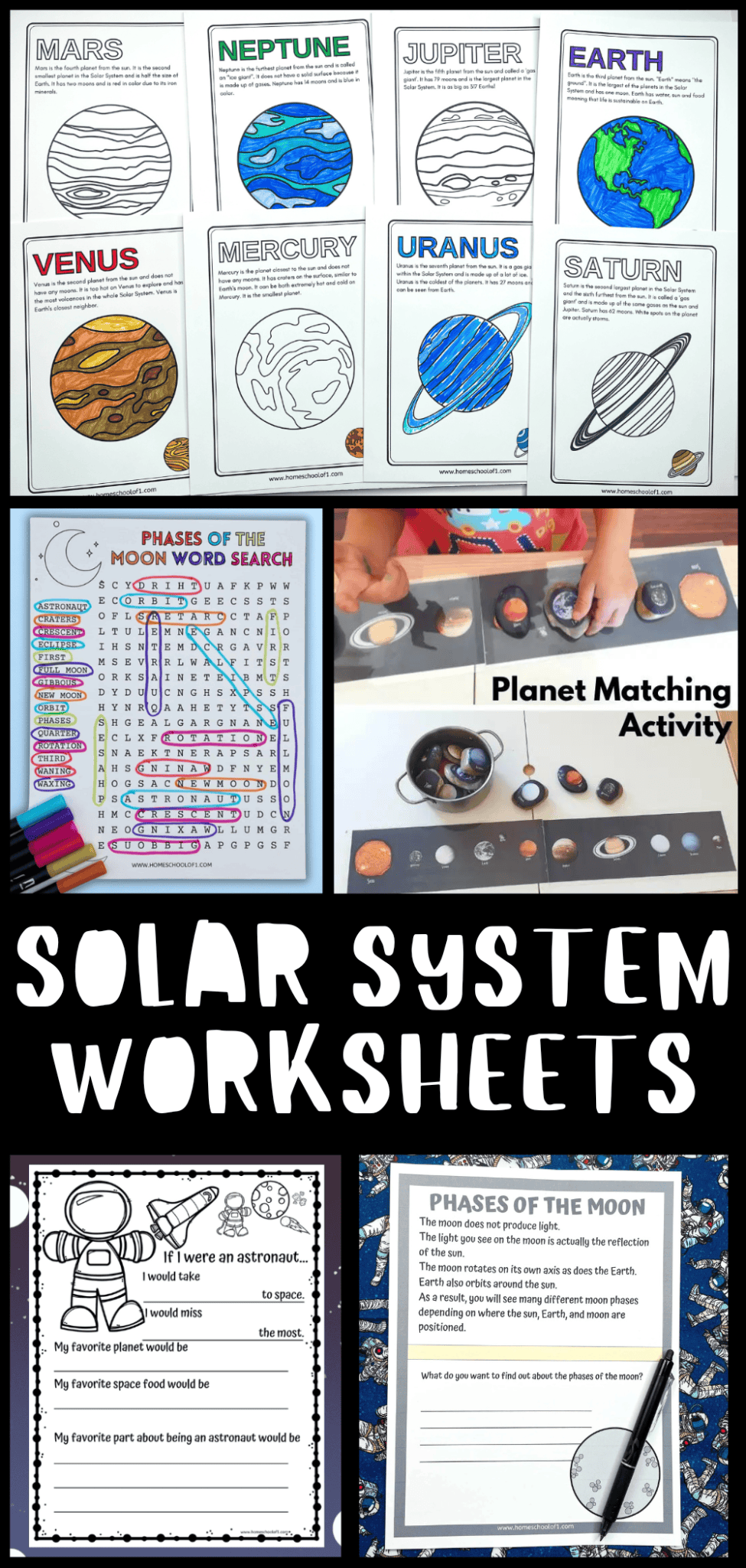 Free Solar System Worksheets for Kids | Fun & Educational