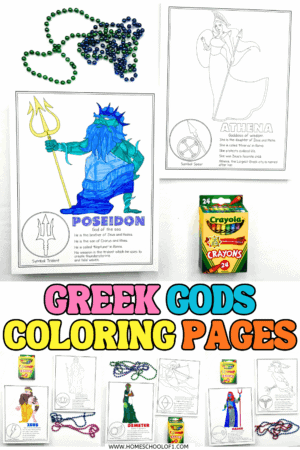 Free Greek Gods Coloring Pages Printable