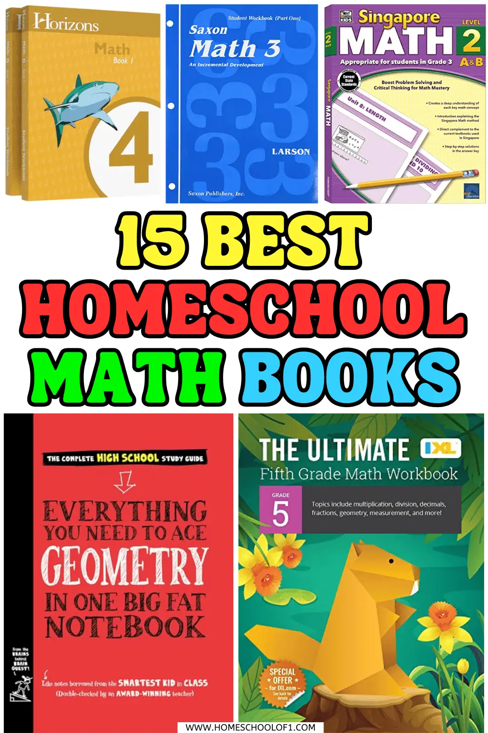 15 Best Homeschool Math Books for Every Grade
