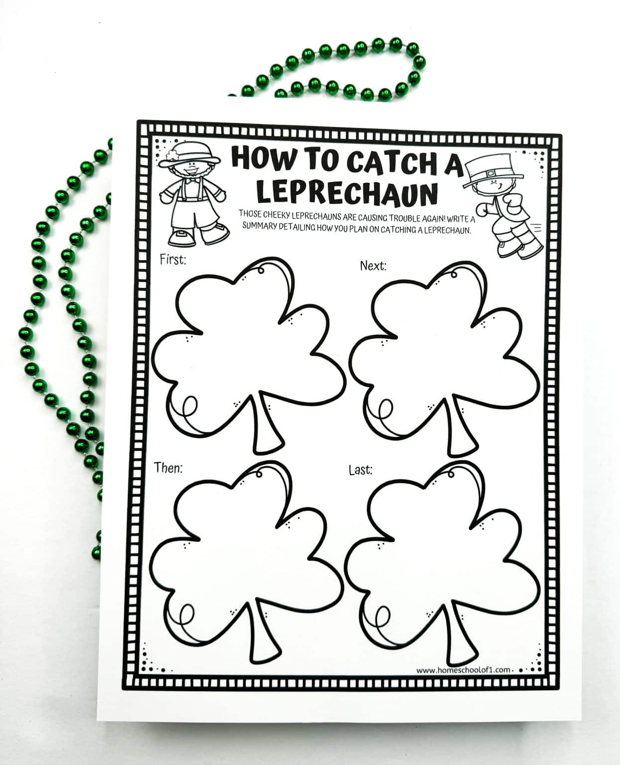 How To Catch A Leprechaun Worksheet