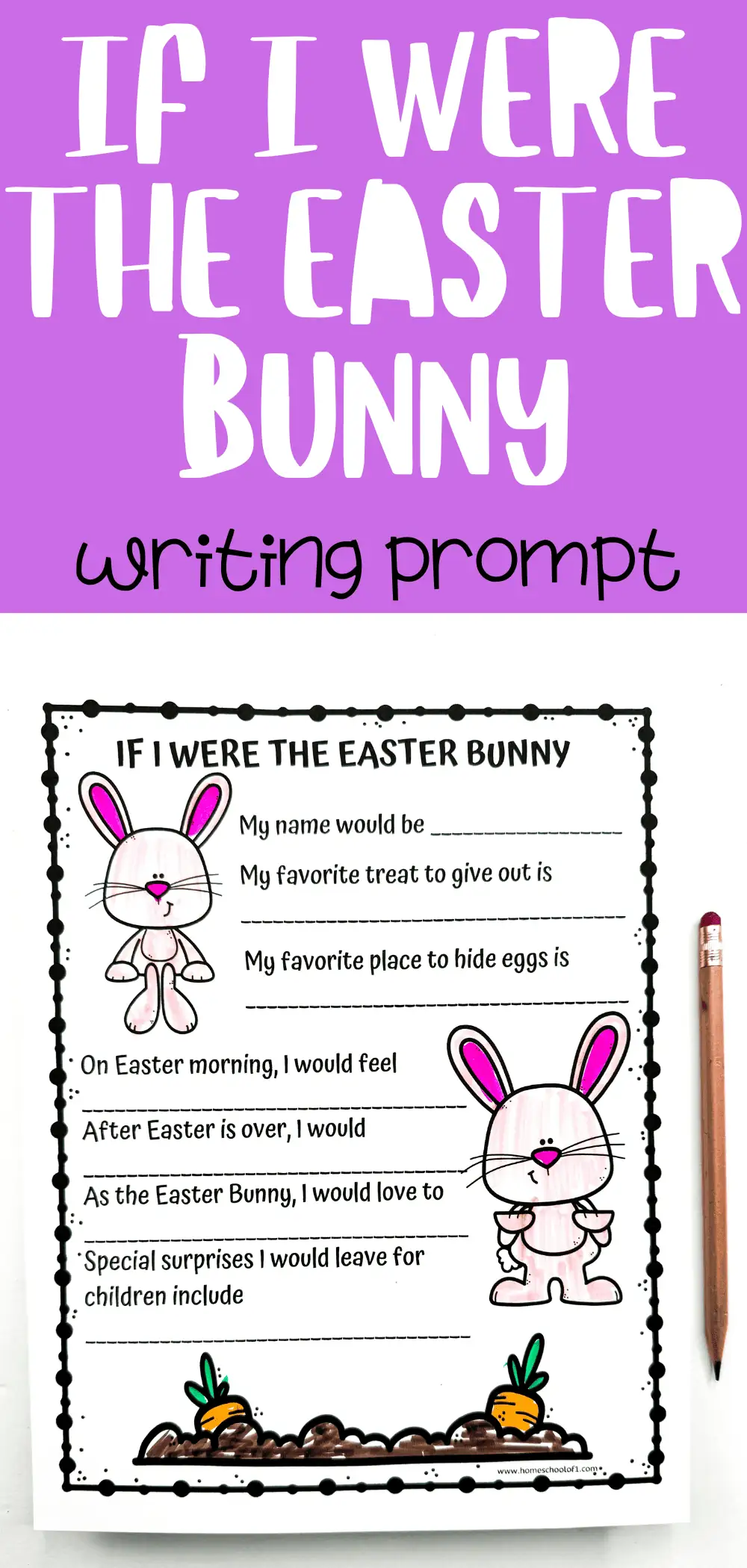 If I Were The Easter Bunny Writing Prompt (Free Printable)