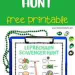 Leprechaun Scavenger Hunt Free Printable