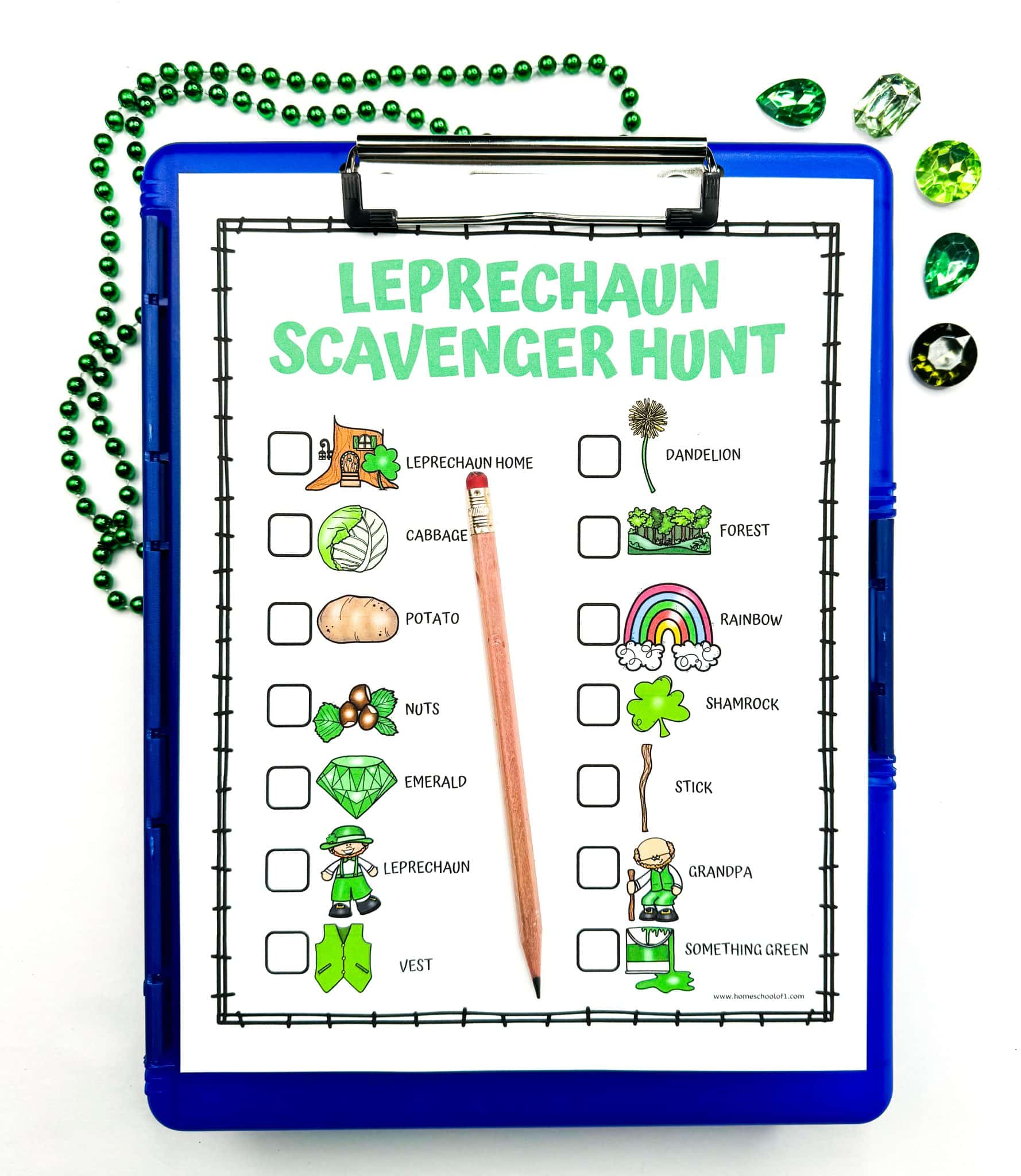 Leprechaun Scavenger Hunt Free Printable