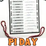 Free Pi Day Word Scramble Printable for Kids