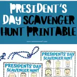 Free President's Day Scavenger Hunt Printable