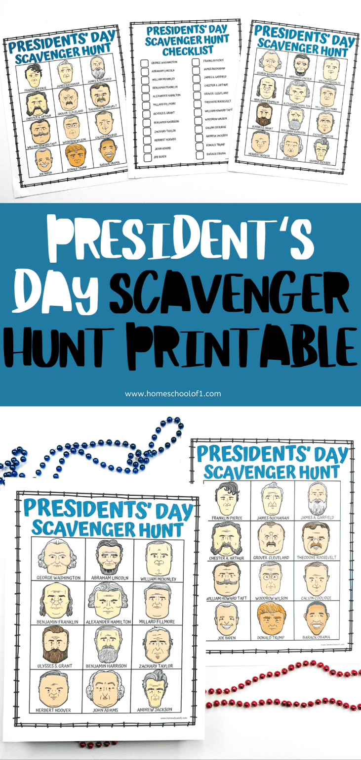 Free President's Day Scavenger Hunt Printable