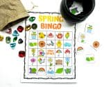 Spring Bingo Free Printable (5 Unique Cards)