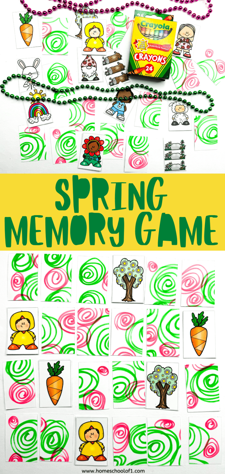Free Spring Memory Game Printable For Kids