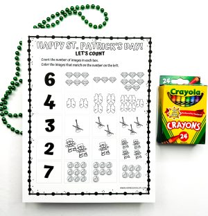 Free St Patrick's Day Math Worksheets For Preschool