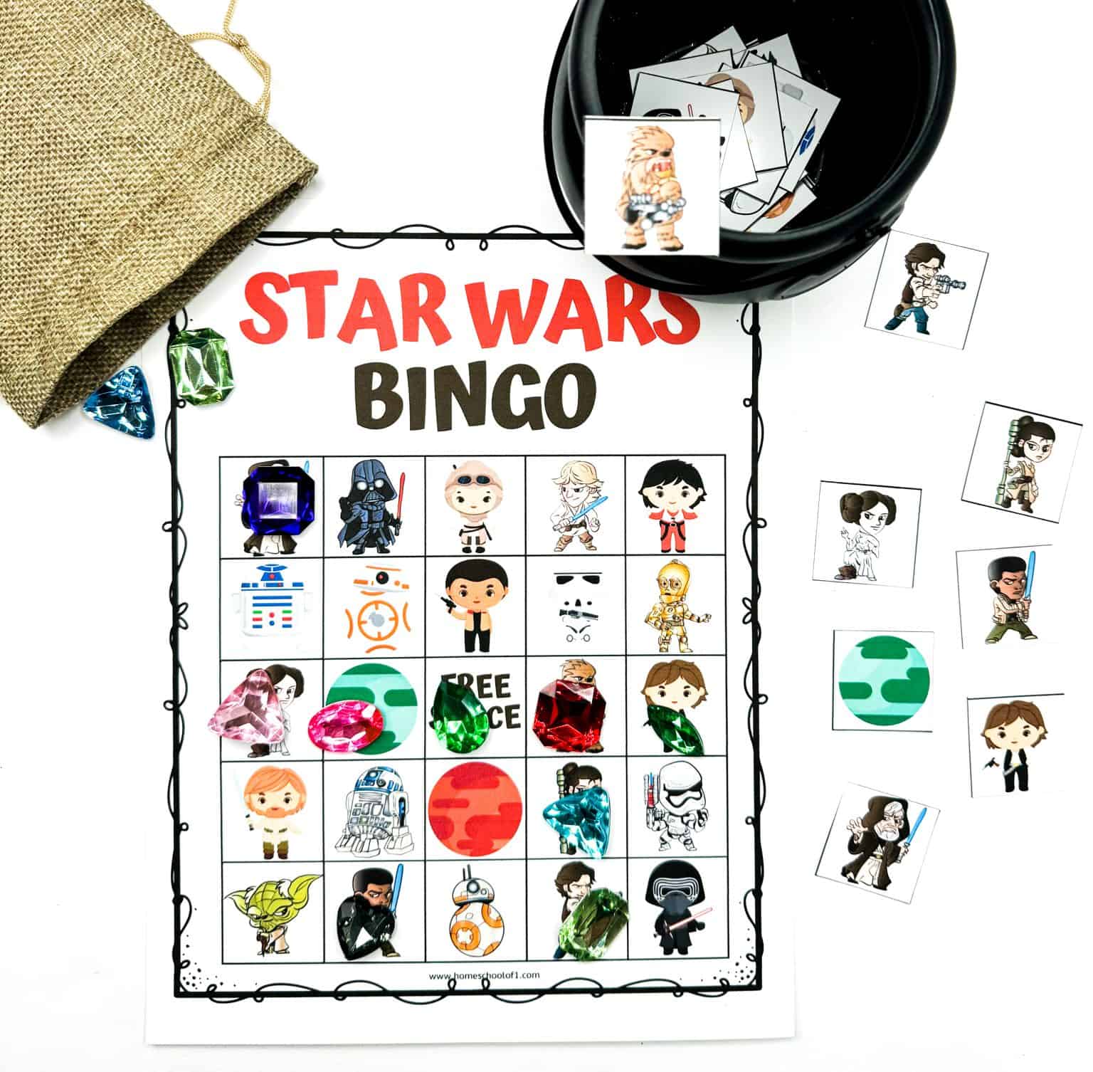 Free Star Wars Bingo Printable Game for Kids