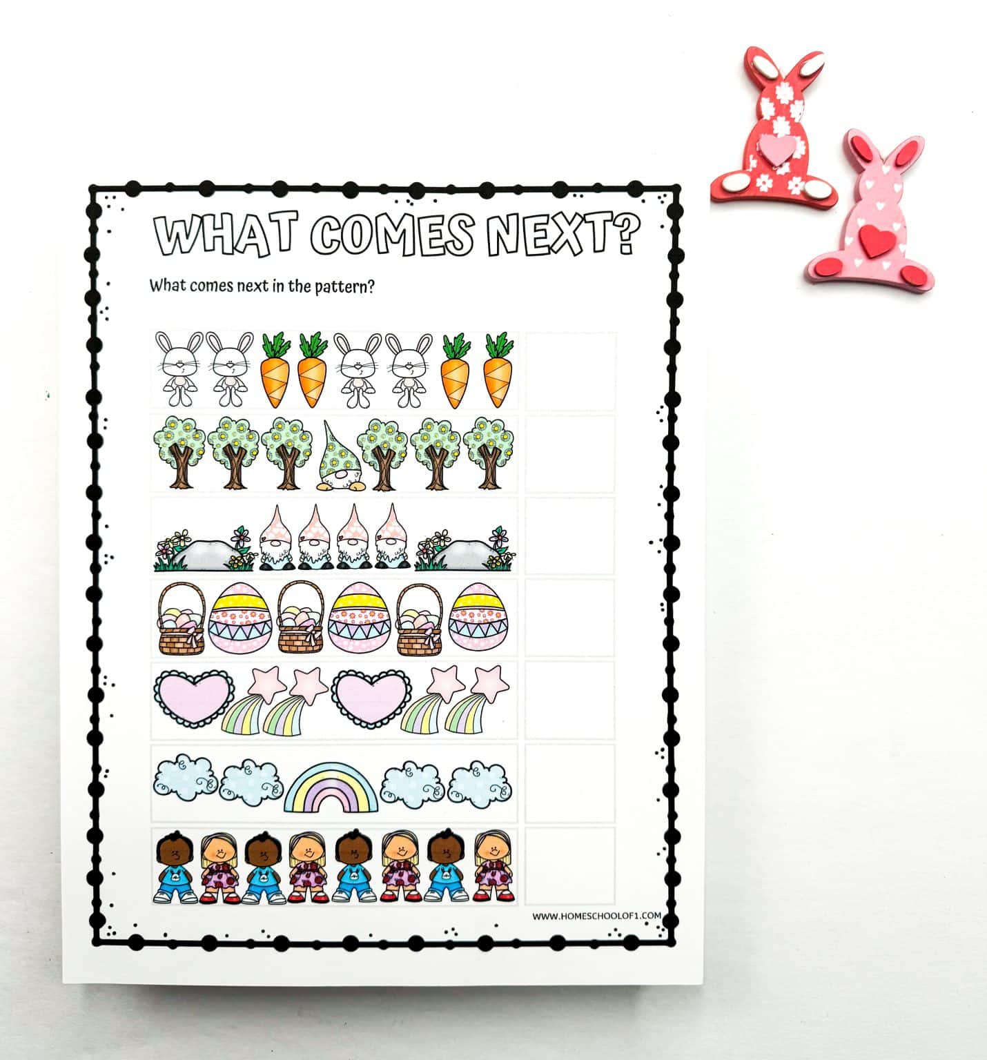 Free Easter Math Worksheets For Kindergarten