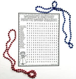 Free Women’s History Month Word Search Printable (With Answers)