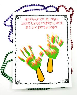 Cinco de Mayo Handprint Art – Free Printable Templates
