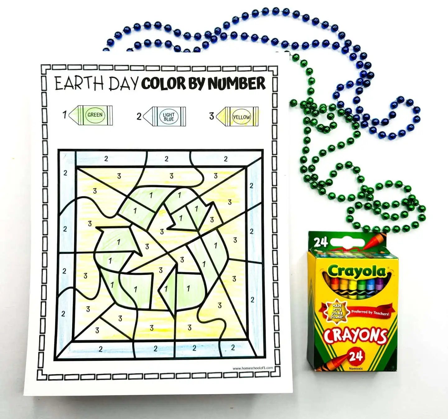 Free Earth Day Color by Number Printables for Kids