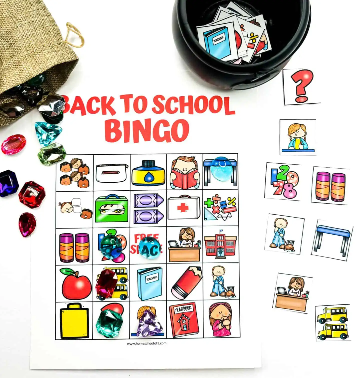 Free Back to School Bingo Printable