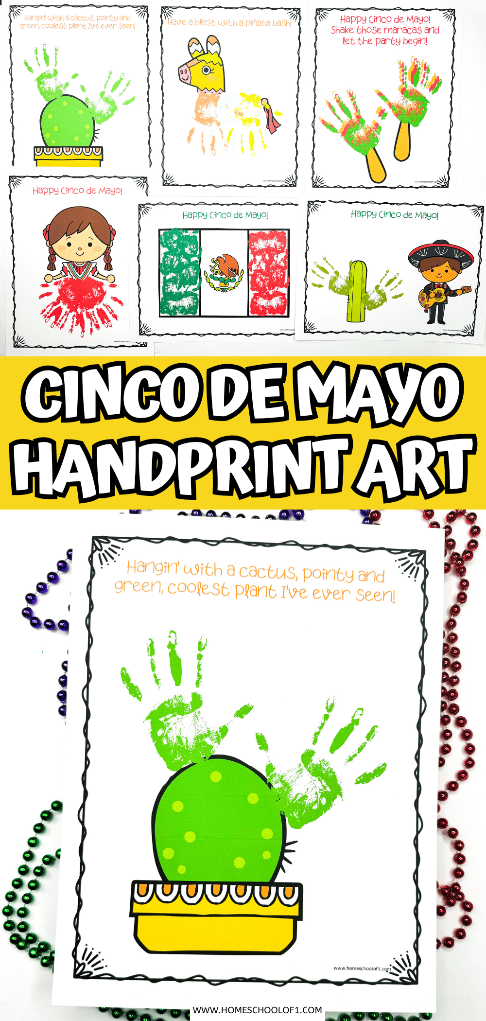 Cinco de Mayo Handprint Art – Free Printable Templates