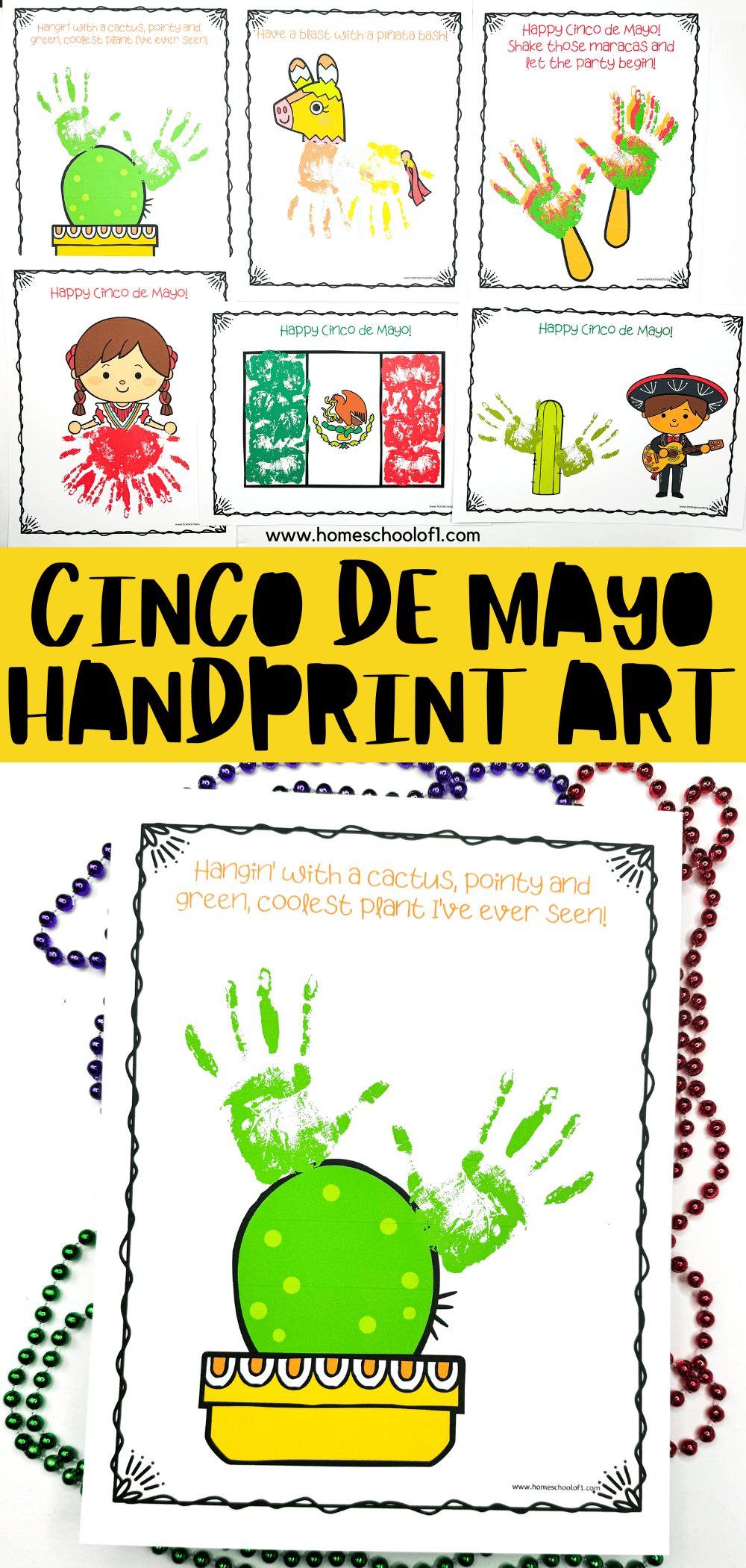 Cinco de Mayo Handprint Art – Free Printable Templates