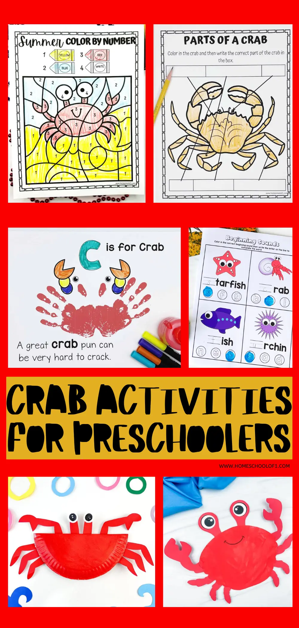 17 Crab Activities for Preschoolers