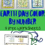 Free Earth Day Color by Number Printables for Kids