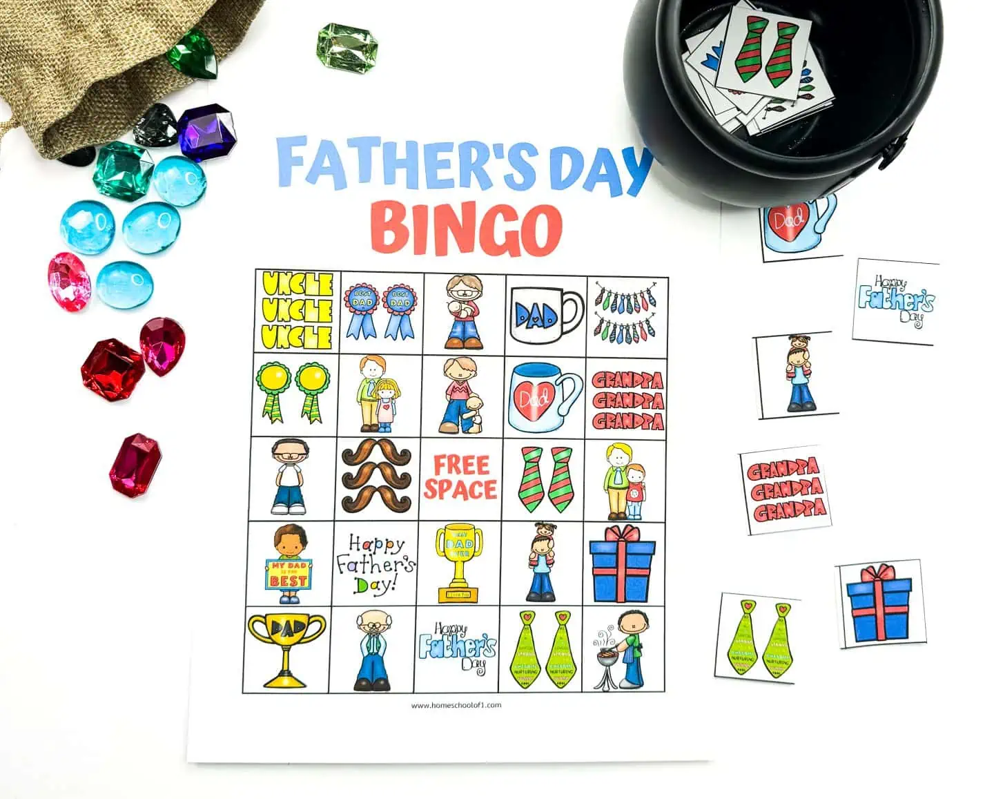 Free Father's Day Bingo Printable