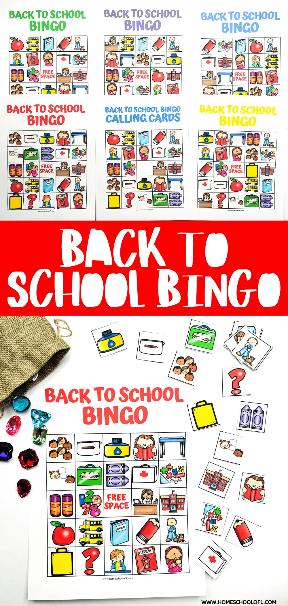 Free Back to School Bingo Printable