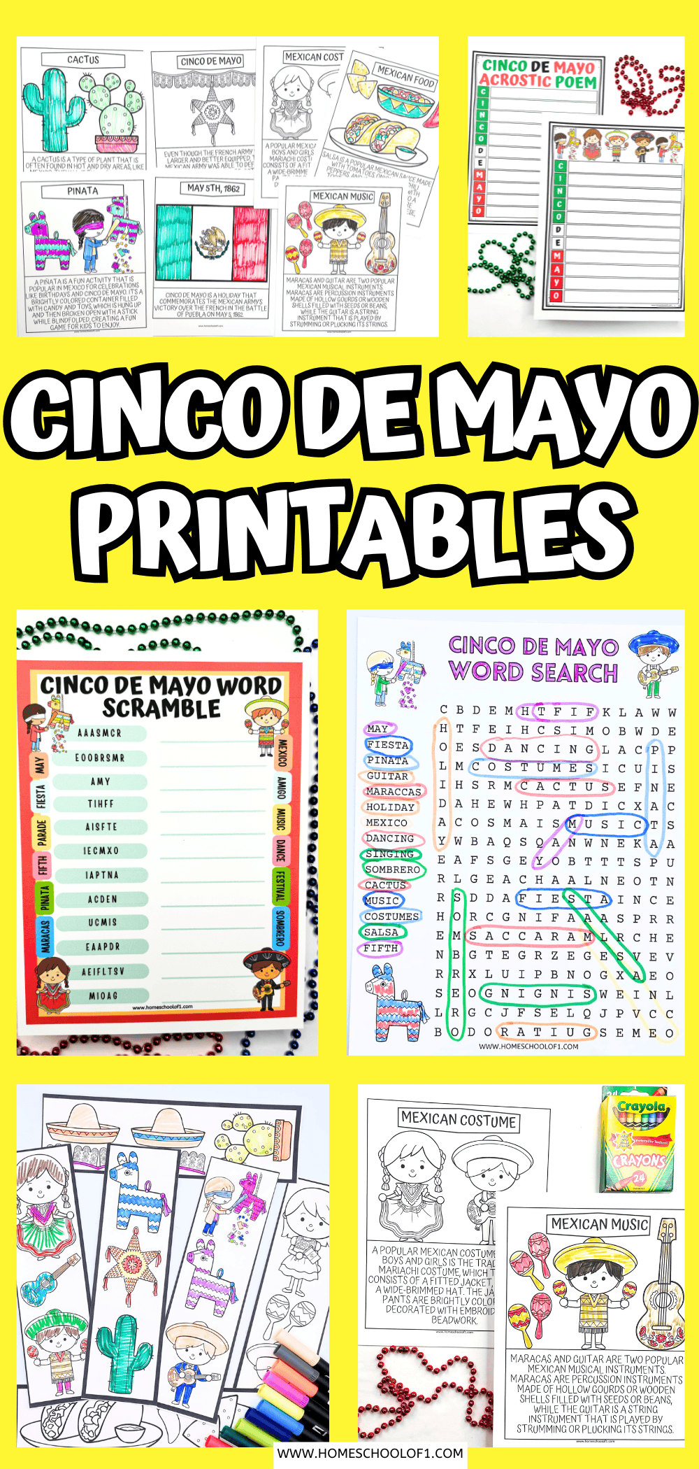Free and Fun Cinco de Mayo Worksheets for Kids