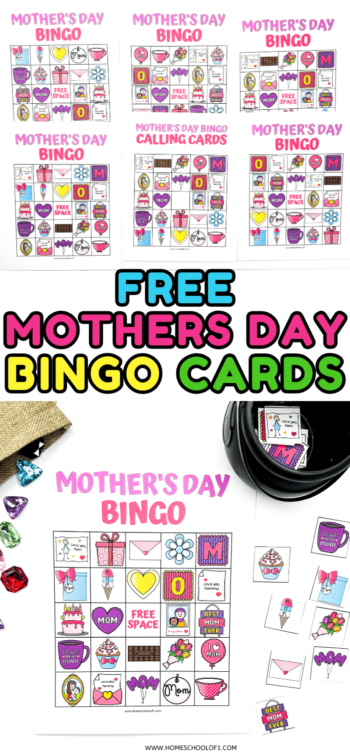 Free Printable Mother's Day Bingo Game for Kids