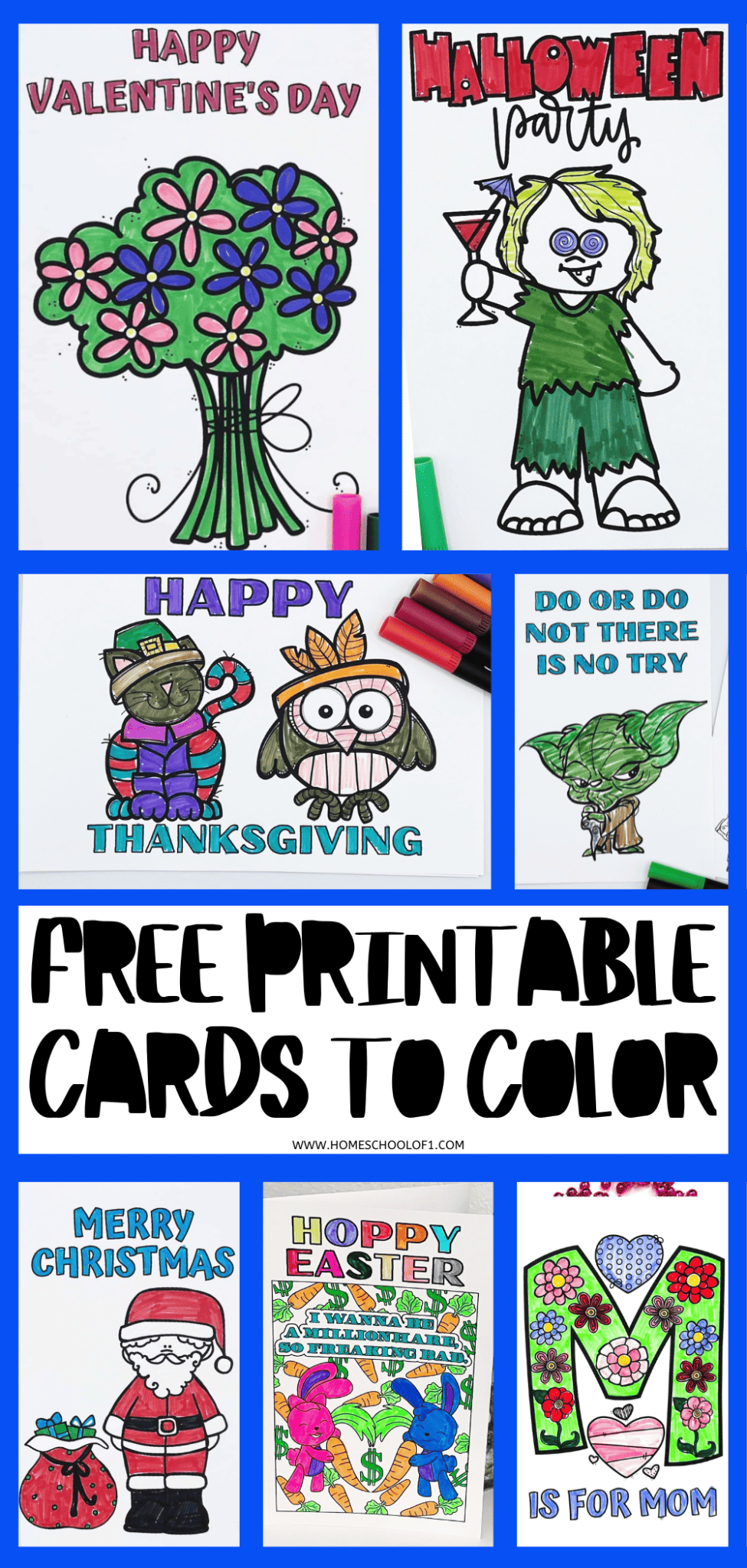 Free Printable Cards to Color for Every Occasion