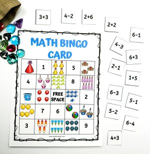 Free Math Bingo Printable (Addition & Subtraction 1-10)