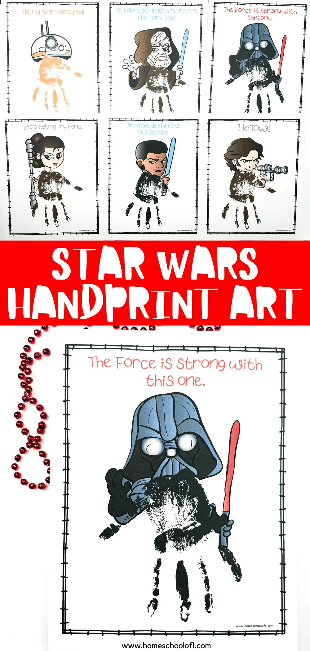 6 Free Star Wars Handprint Art Templates