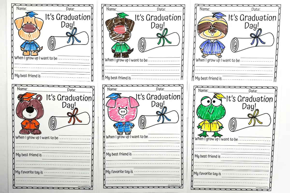 Kindergarten Graduation Writing Activities Preschool Graduation Ideas